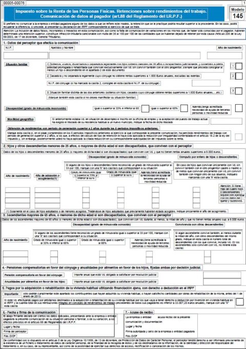 Cómo tramitar el modelo 145 con firma digital - Firma Documentos